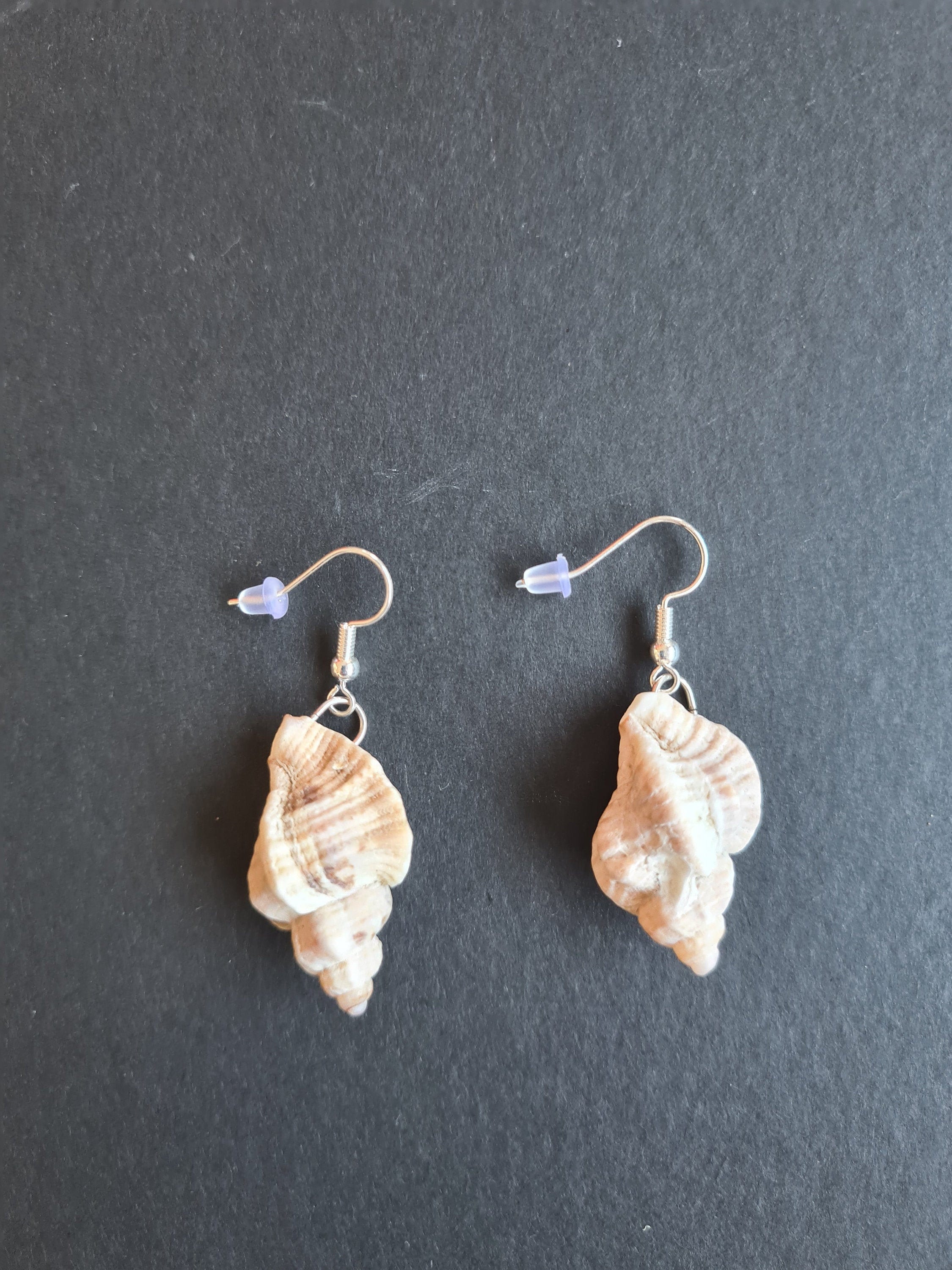Natural Shell EARRINGS, Navy Style, Handmade Natural Shell Earrings ...