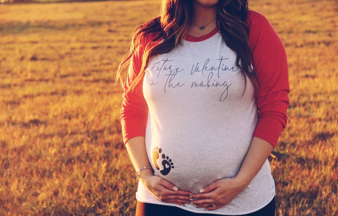 Valentines Day Maternity Shirt, Bumps First Valentine's Day, Valentine ...