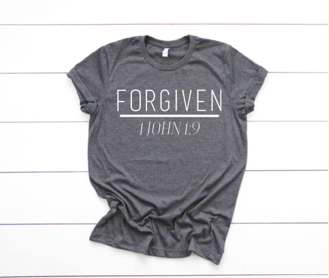 SALE Forgiven Shirt // Women's Christian Graphic Tee - Etsy