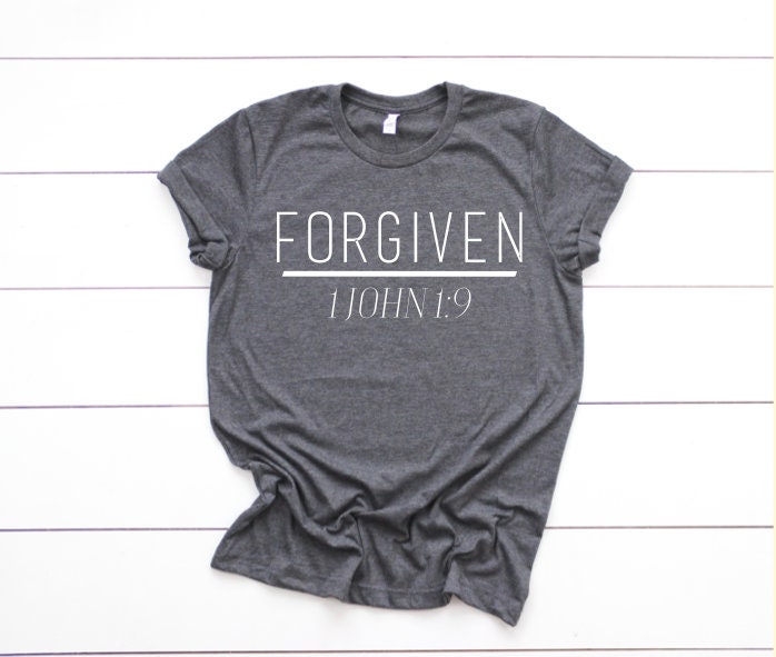 SALE Forgiven Shirt // Women's Christian Graphic Tee - Etsy