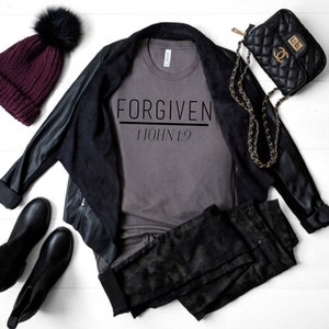 SALE Forgiven Shirt // Women's Christian Graphic Tee, Christian Shirts ...