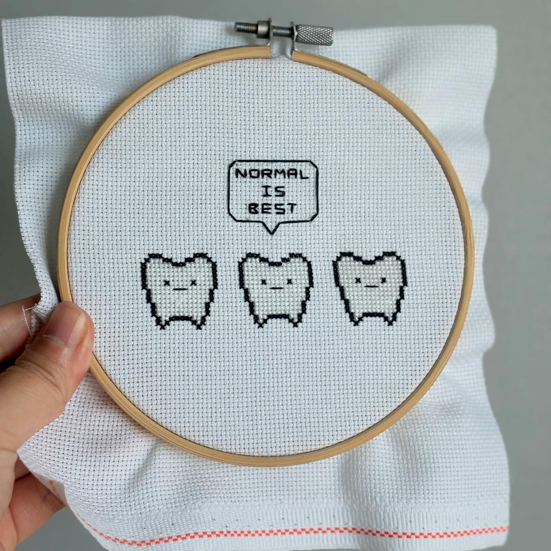 Plain Tooth Cross Stitch Pattern - Tooth Fairy, Teeth, Wisdom Tooth ...