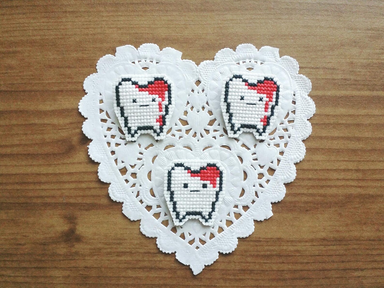 Bloody Gums Tooth Cross Stitch Pattern - Tooth Fairy, Teeth, Small ...