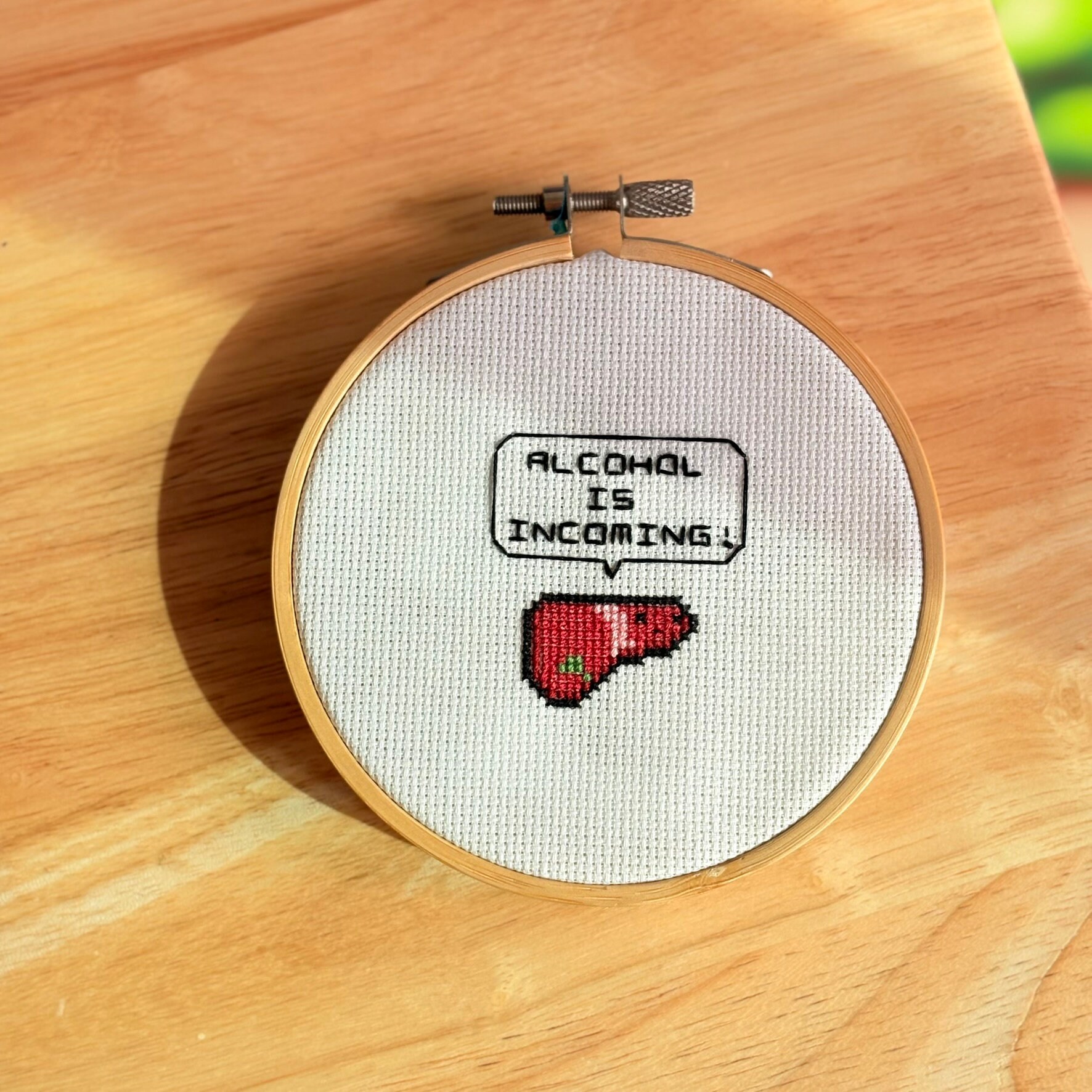 Liver Anatomy Cross Stitch Pattern: Alcoholic Organ (PDF Pattern) - Etsy