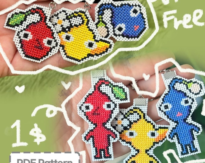 Pikmin Cross Stitch Pattern - Etsy Canada