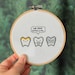 Tooth Cross Stitch Pattern - Orthodontic Braces, Silver Crown, Gold ...