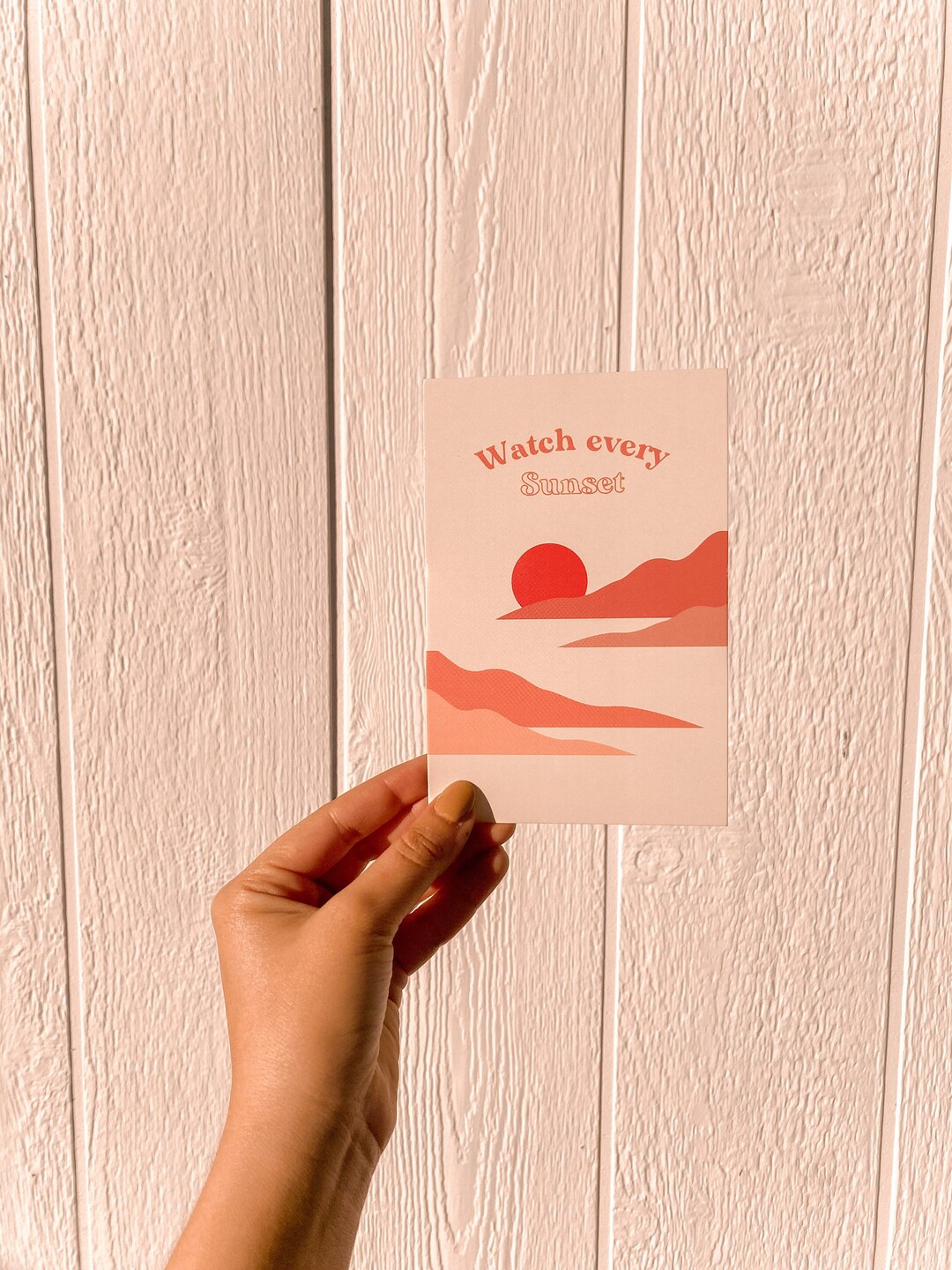 Watch Every Sunset Postcard | Desert Sunset | Sunset Postcard - Etsy