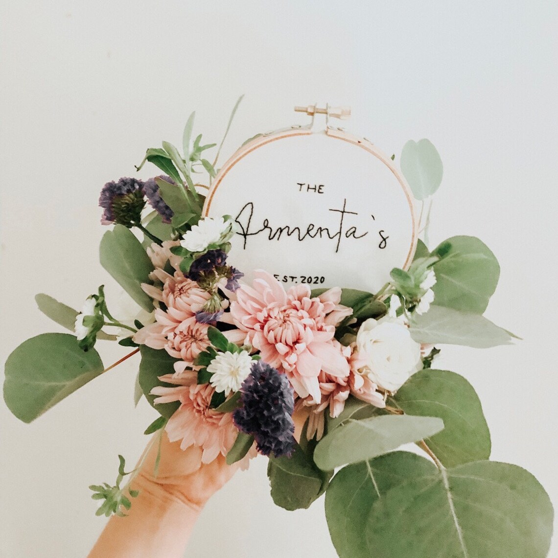 Family Name Embroidery Hoop | Personalized | Custom Embroidery ...