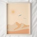 Illustrated Desert Print Printable Wall Art Instant Download DIY Print ...