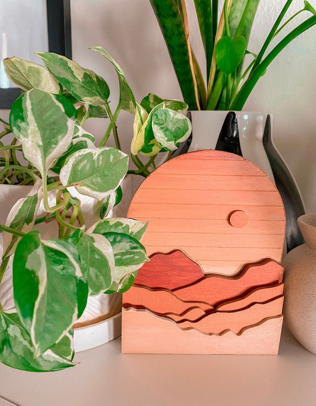 Wooden Landscape Kit | Landscape Assembly | Desert Sunset Scene - Etsy