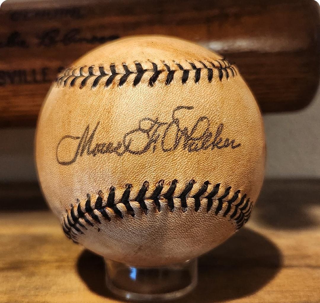 Moses Fleetwood Walker Autographed 1890s Style Baseball. Reproduction ...