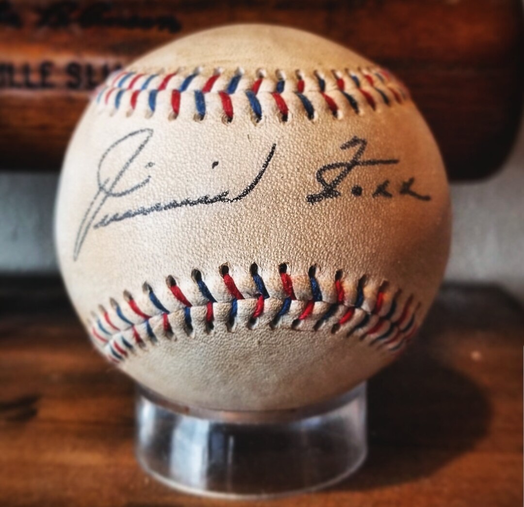 Jimmie Foxx Autographed Early 1930s Baseball. Reproduction Souvenir ...
