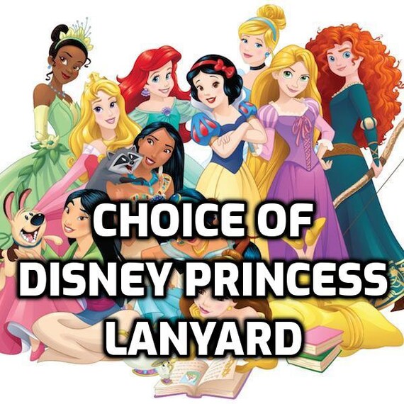 Choice of Disney Princess Lanyard | Etsy