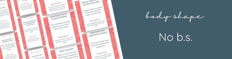 Figure of 8 Body Shape Flashcards | Style Confidence Guide for Figure ...