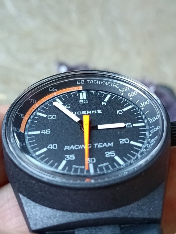 Rare Vintage Swiss NOS Lucerne Racing Team TACHYMETER… - Gem