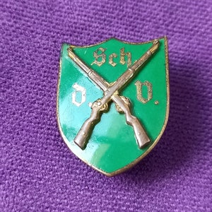 Very Rare German Germany Shooting Association Shooting Officer Badge ...