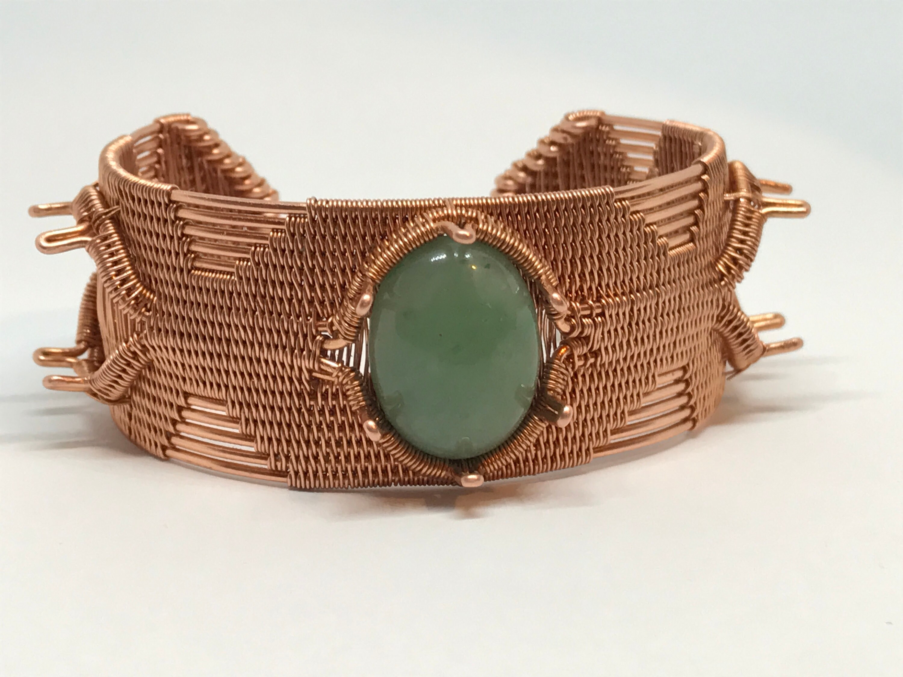 TUTORIAL - Wire Wrapped Cuff Bracelet - Prong Setting - Downloadable ...