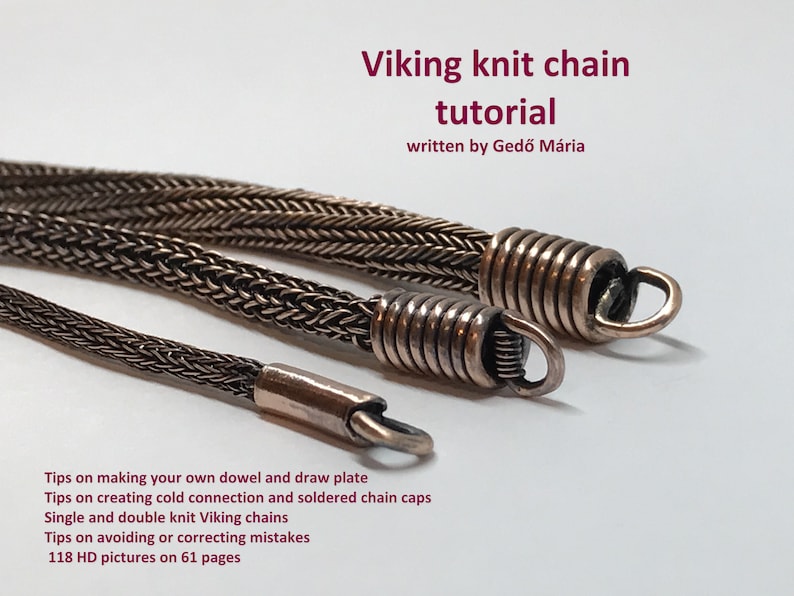 TUTORIAL Double Viking Chain Single Viking Chain Wire | Etsy