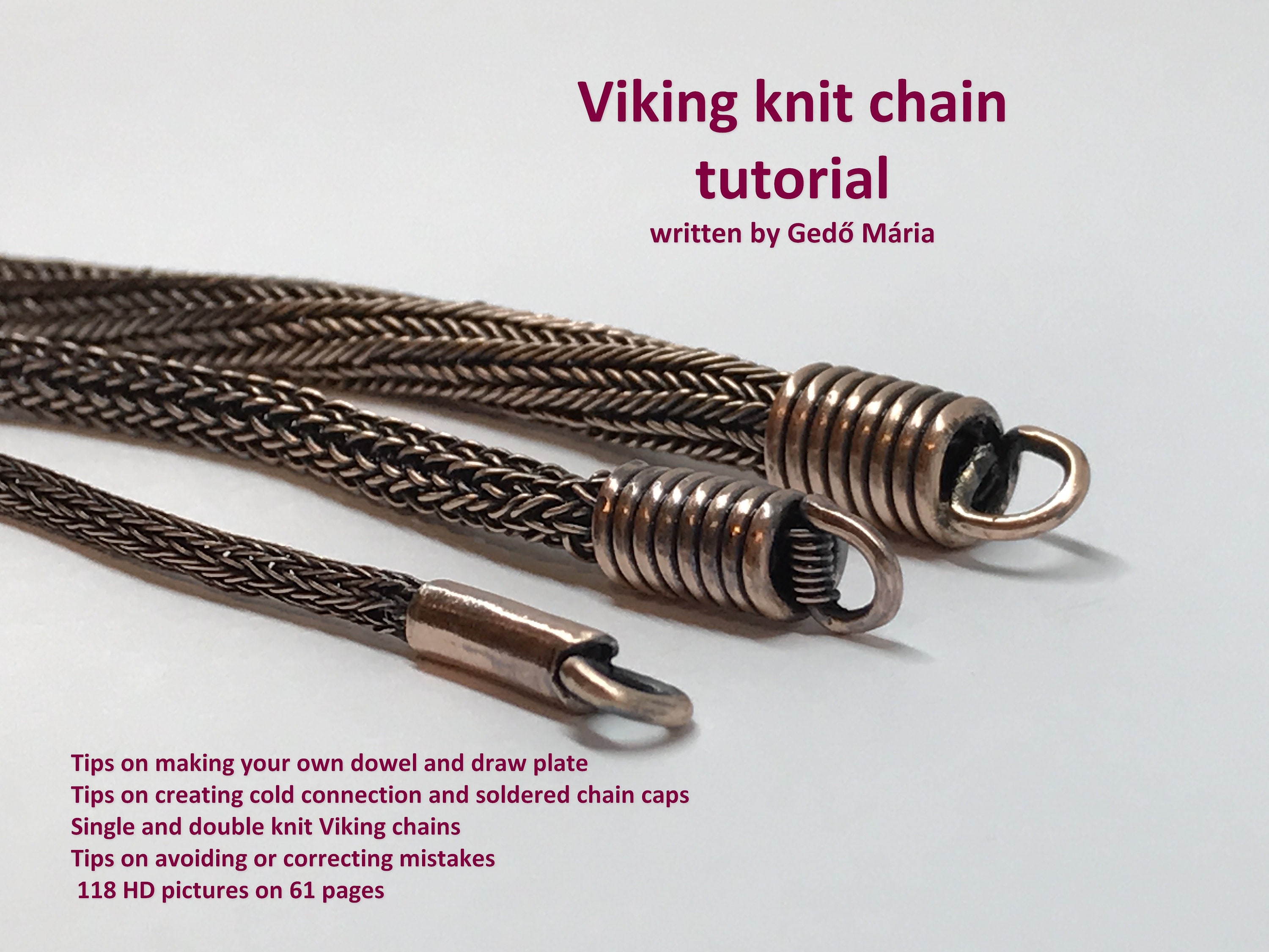 TUTORIAL double Viking chain single Viking chain wire | Etsy
