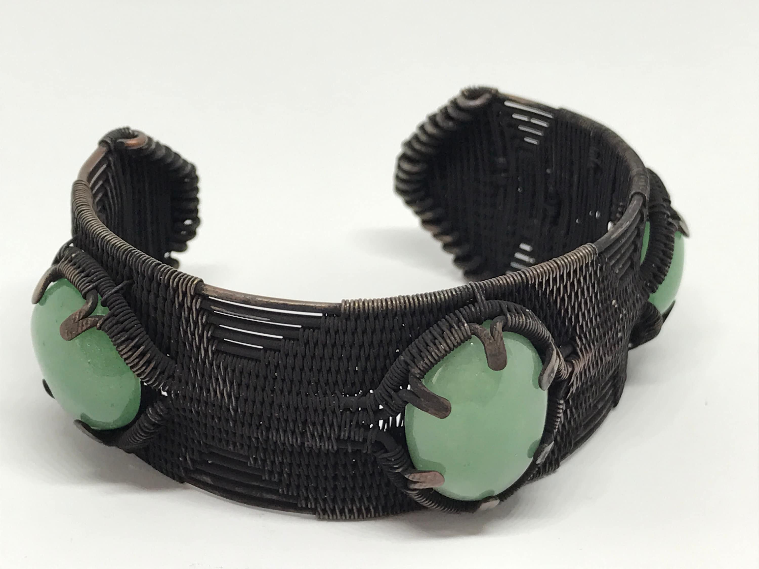 TUTORIAL - Wire Wrapped Cuff Bracelet - Prong Setting - Downloadable ...