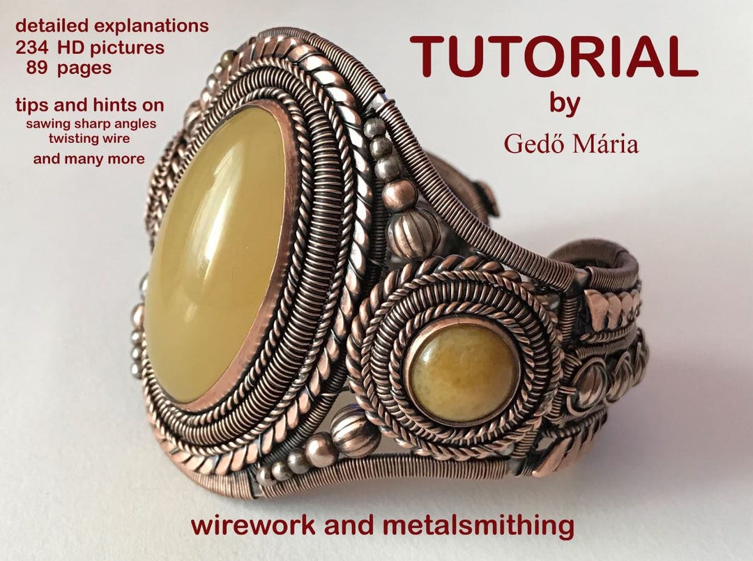 TUTORIAL - Wire Wrapped Cuff Bracelet- Wirework and Metalsmithing ...