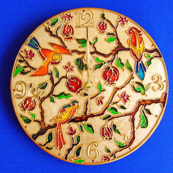 Stained Glass Clock - Etsy
