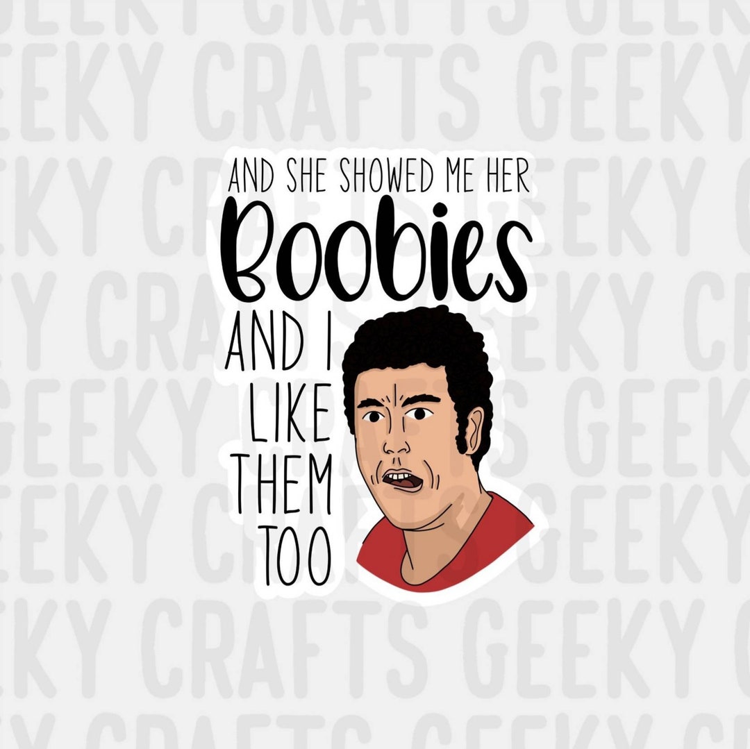Bobby Boucher Inspired Boobies Vinyl Sticker - Etsy