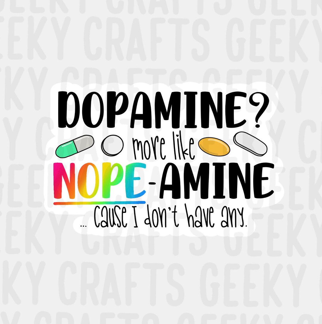 Dopamine Holographic Vinyl Sticker - Etsy
