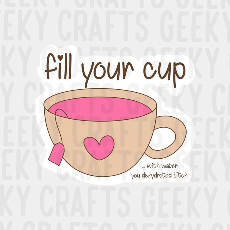 Cup Vinyl Stickers - Etsy