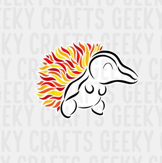 Cyndaquil Pokemon Vinyl Sticker - Etsy