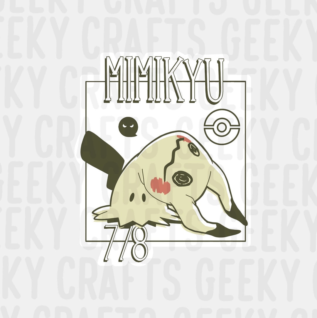 Mimikyu Inspired Custom Artwork Vinyl Sticker - Etsy Mimikyu Inspired Custom Artwork Vinyl Sticker - Etsy
