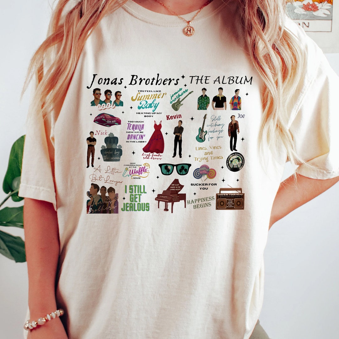 90s Retro Jonas Brothers T-shirt, Nick Joe Kevin Jonas Tee, Retro Five ...
