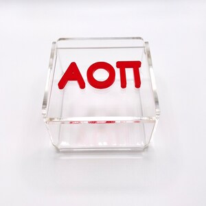 SMALL Applique Acrylic Box, Bridesmaid Gift, Graduation Gift ...