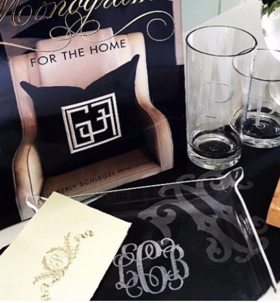 LARGE Monogram Acrylic Tray Personalized Acrylic Tray - Etsy