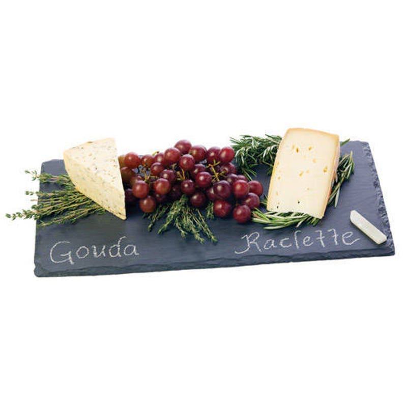 SMALL Personalized Slate Cheese Board Monogram Slate Server - Etsy