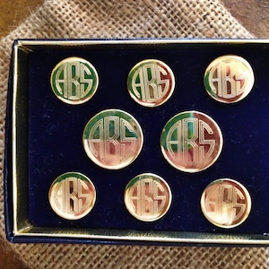 Monogrammed Engraved Blazer Buttons, Custom Individual Coat Buttons ...