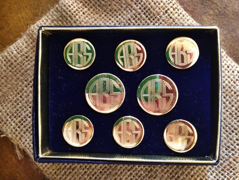Monogrammed Engraved Blazer Buttons Custom Individual Coat - Etsy