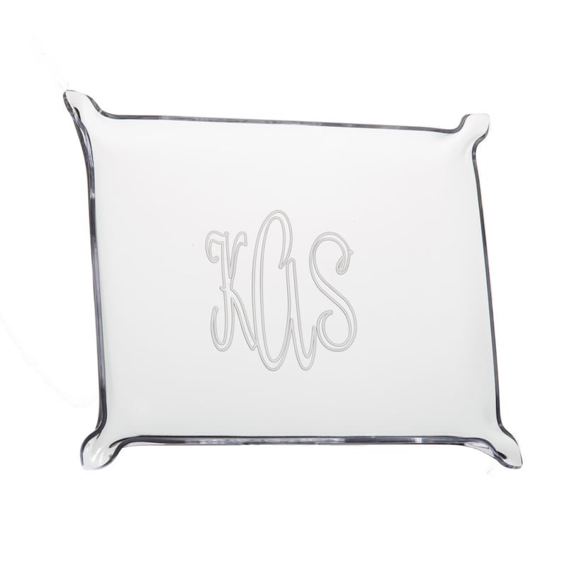 Acrylic Monogram Tray - Etsy