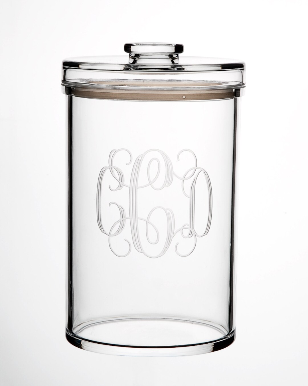 Acrylic Monogram Canister, Engraved Canister, Personalized Hostess Gift ...