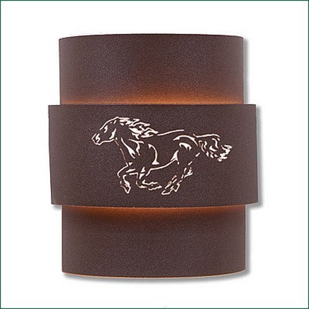 Rustic Exterior Wall Lights Horse | Made in USA | Northridge Sconce ...