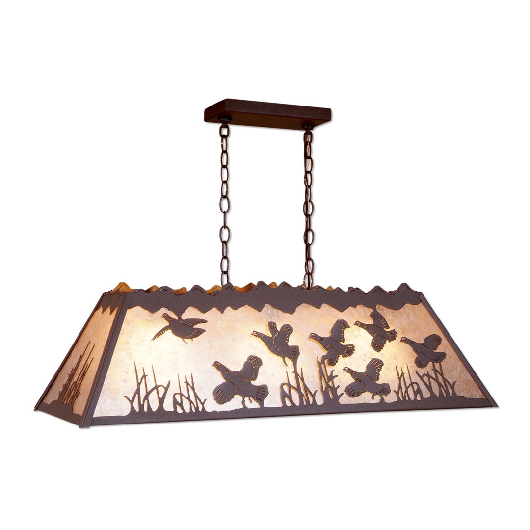 Rustic Billiard Table Lights Quail | Made in USA | Unique Billiard ...