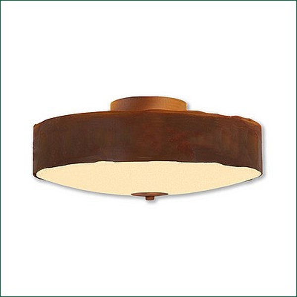 Rustic Ceiling Light - Etsy