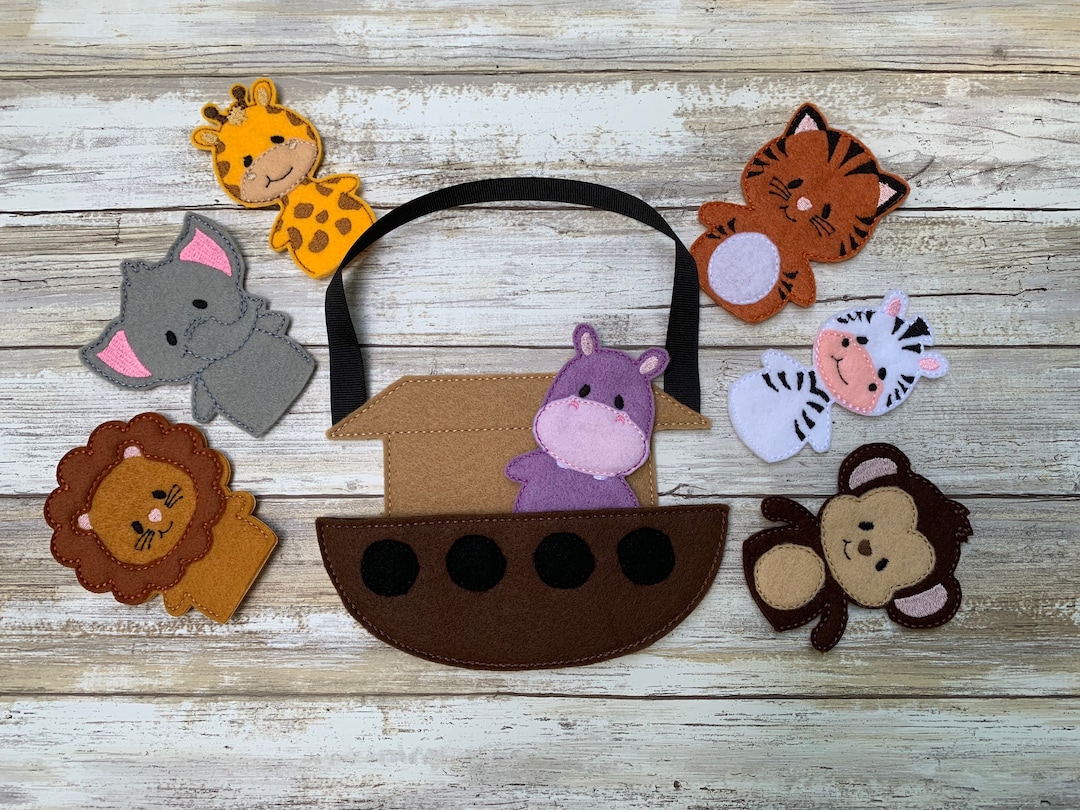 Noah’s Ark Finger Puppets Animals Pretend Play Imaginative Play Toys ...