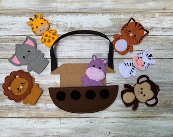 Noah Finger Puppets - Etsy