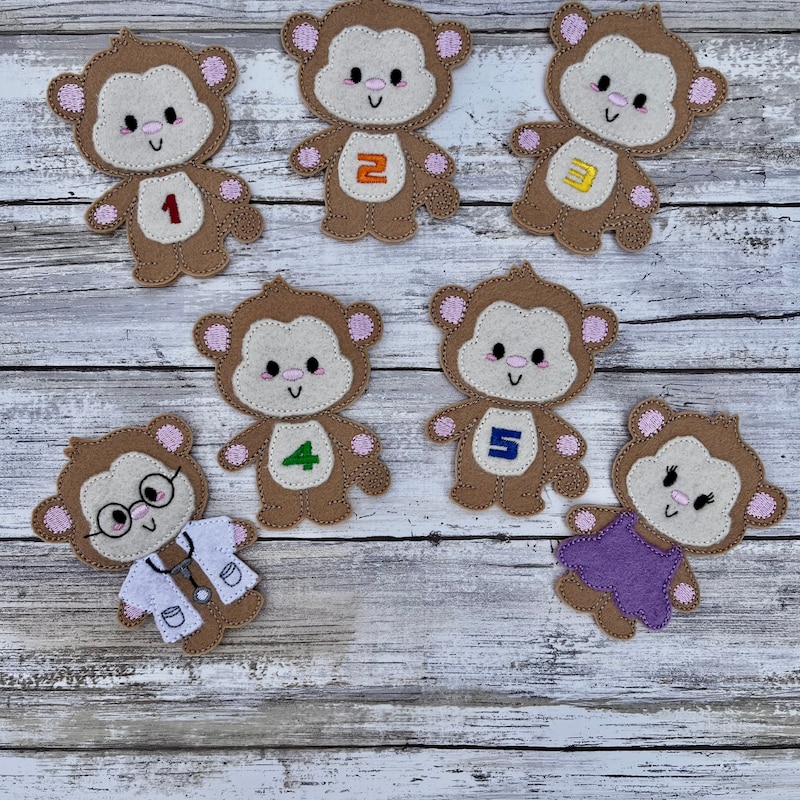 Finger Monkey Puppets - Etsy