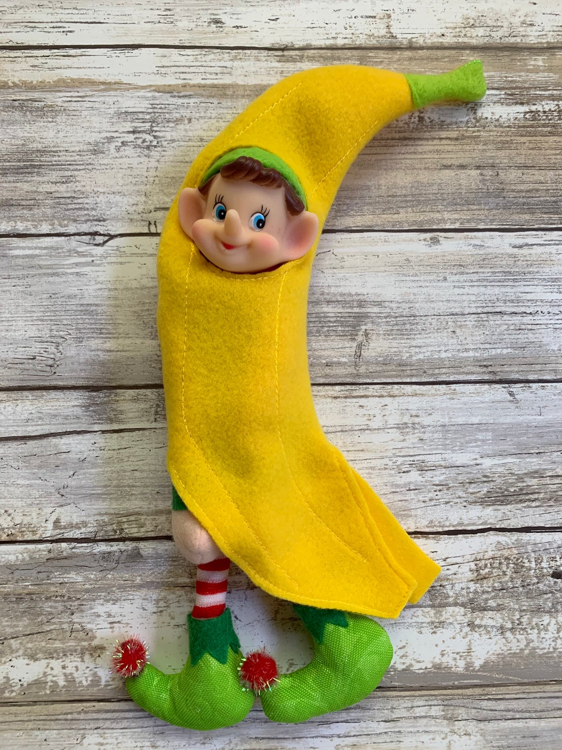 Banana Elf Costume Christmas Easy Holiday Elf Clothing Food Props - Etsy