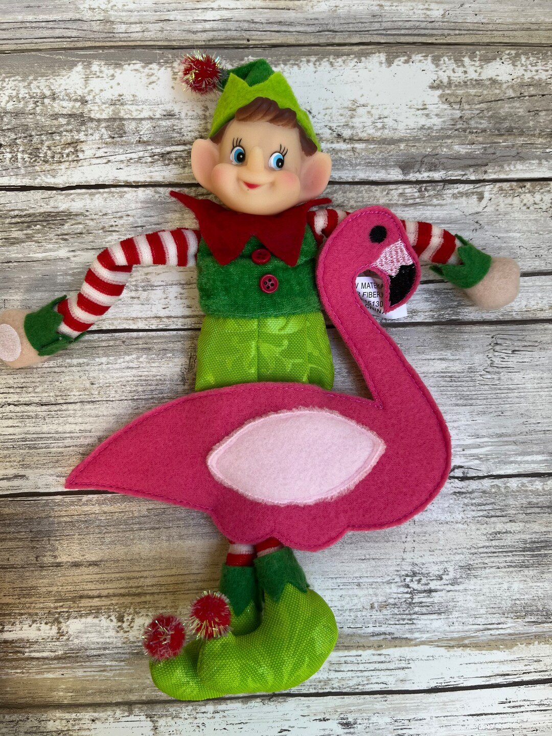 Flamingo Elf Costume Christmas Easy Holiday Elf Clothing Props Funny - Etsy