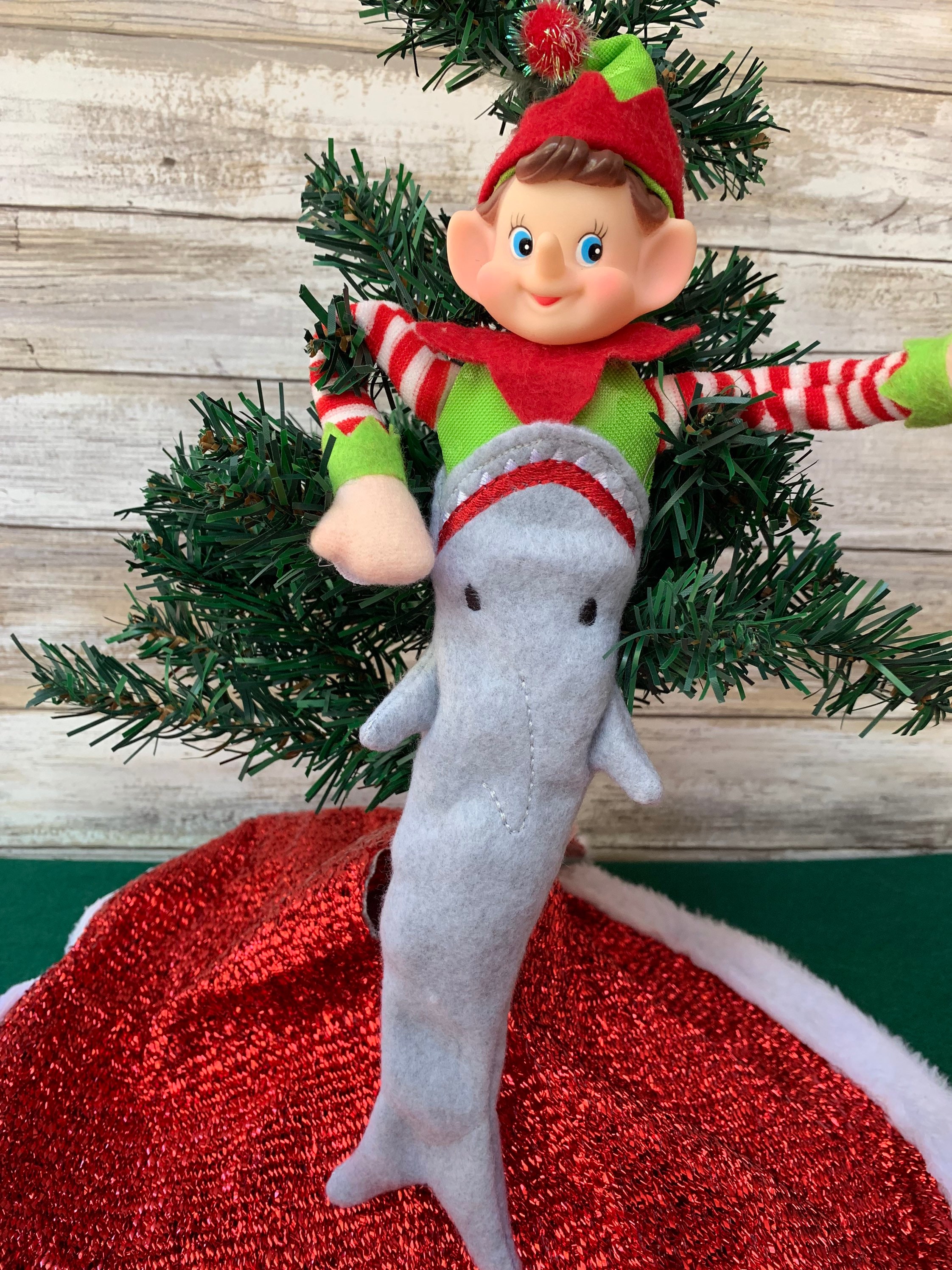 Shark Costume Christmas Easy Holiday Elf Clothing Props Funny - Etsy