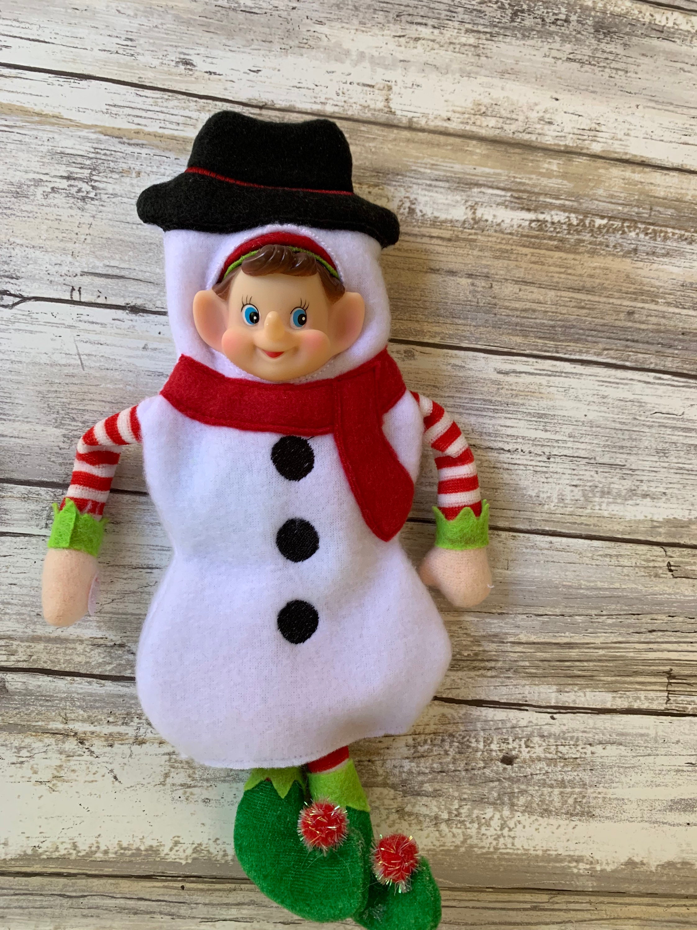 Snowman Elf Costume Christmas Easy Holiday Elf Clothing Props - Etsy UK