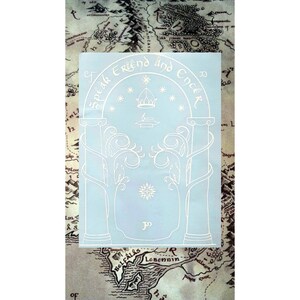 Lord of the Rings Car Decal Lord of the Rings Decal Tolkien | Etsy